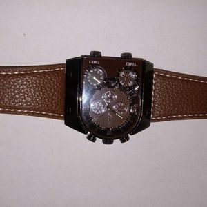 Oulm | Accessories | Oulm Mens Three Times Watch | Poshmark